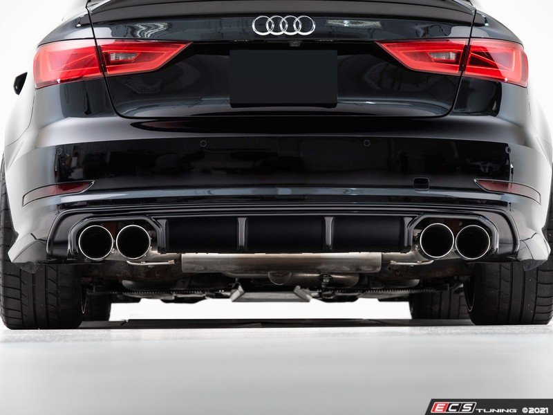 ECS - 015441LA01 - Audi S3 Pre-Facelift Rear Diffuser - Gloss Black