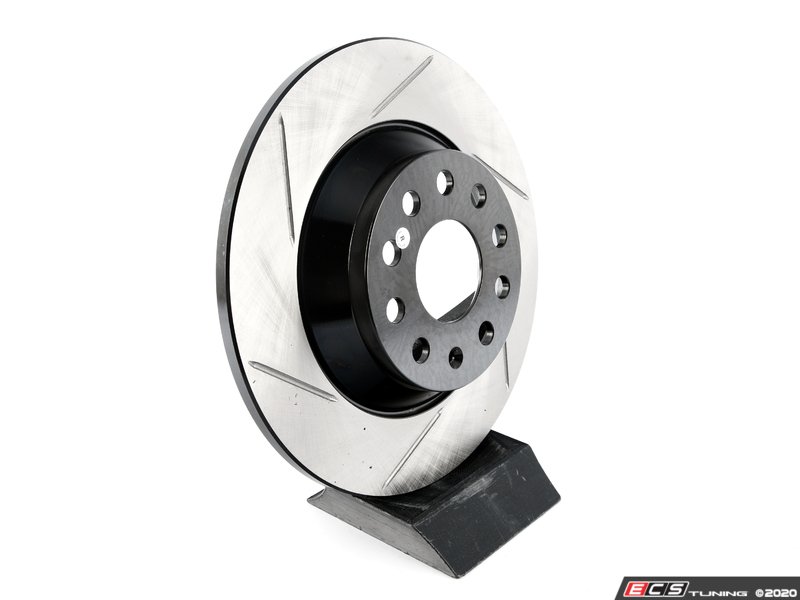ECS - 3Q0615601A-SLT-R - Rear V4 Slotted Brake Rotor - Right (300x12 ...