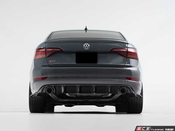 ECS - 007218la01-01KT - MK7 Jetta GLI Rear Diffuser Kit - Gloss Black
