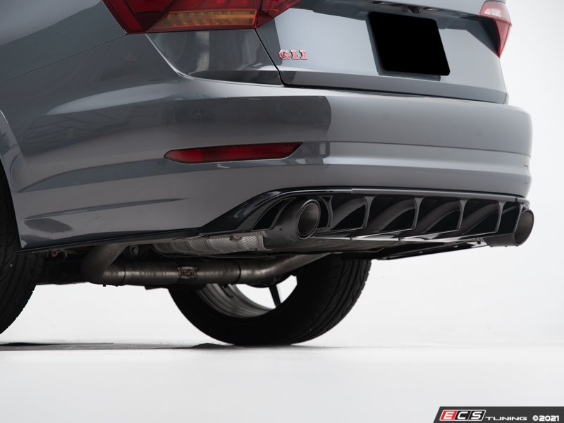 ECS - 007218la01-01KT - MK7 Jetta GLI Rear Diffuser Kit - Gloss Black