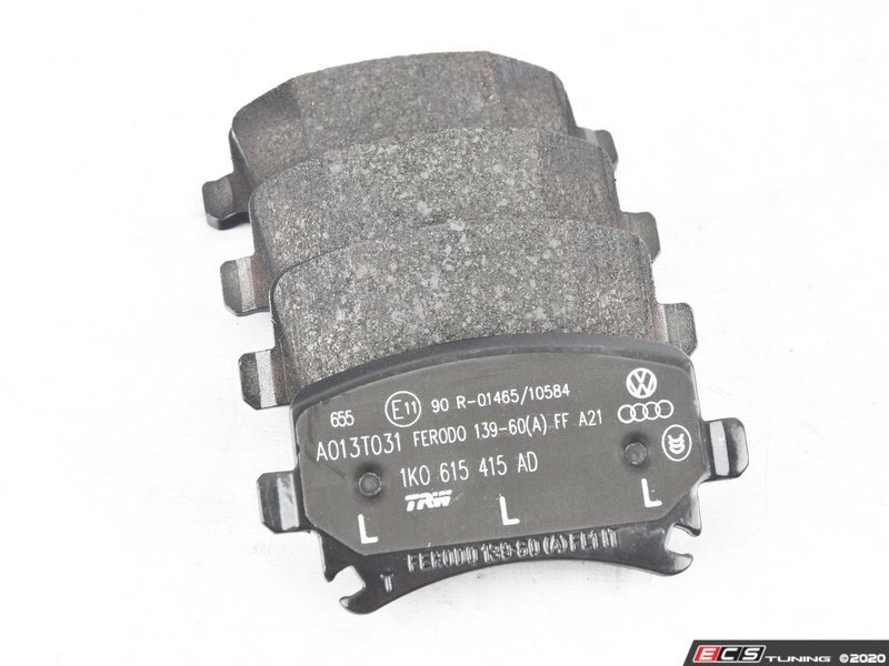 Genuine Volkswagen Audi - 1K0698451S - Rear Brake Pad Set (1K0 698 451 S)