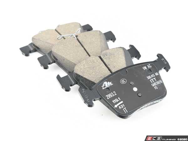 Genuine Volkswagen Audi - 3Q0698451L - Rear Brake Pad Set (3Q0 698 451 L)