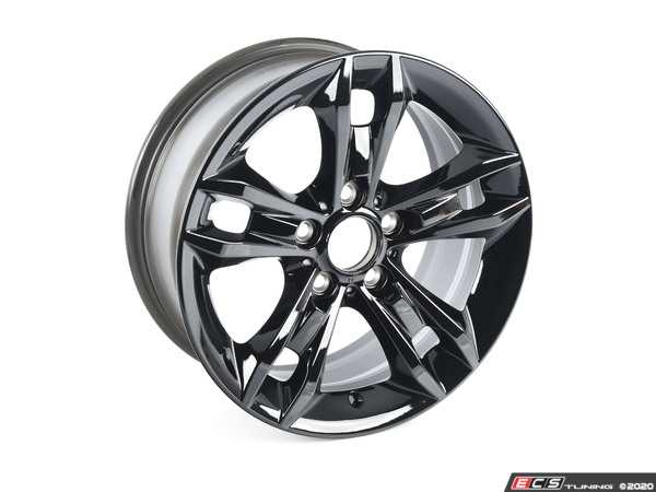 Genuine BMW - 36116867130 - LIGHT ALLOY RIM, BLACK (36-11-6-867-130)