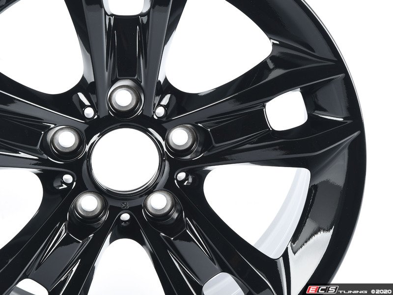 Genuine BMW - 36116867130 - LIGHT ALLOY RIM, BLACK (36-11-6-867-130)