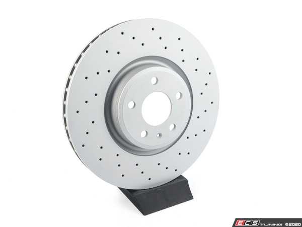 Zimmermann - 4m0615301an1KT - Front Cross-Drilled Brake Rotors - Pair ...