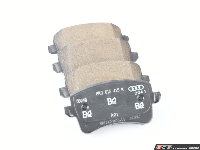Genuine Volkswagen Audi - 8K0698451M - Rear Brake Pad Set - Pads Only ...