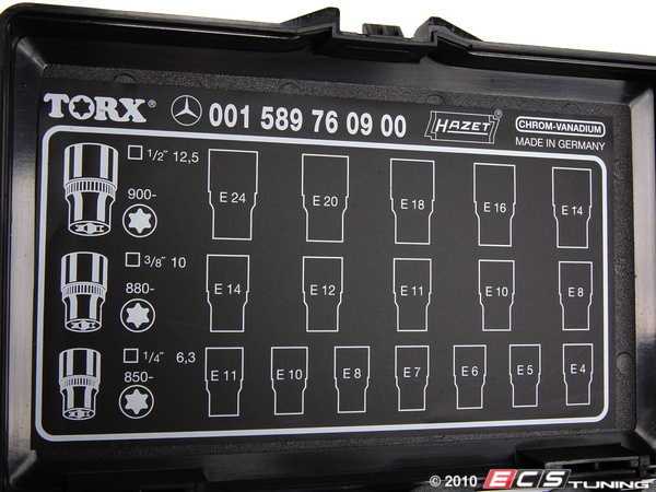 Genuine Mercedes Benz - 001589760900 - External Torx Socket Set - (NO ...