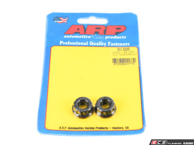 ARP - 301-8335 - M10 X 1.25 M16 socket 12pt nut kit