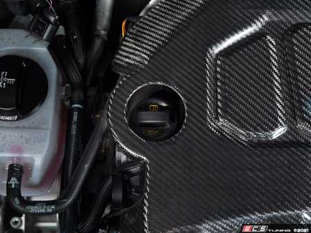 ECS - 000509LA02 - MK8 GTI/Golf R Carbon Fiber Engine Cover