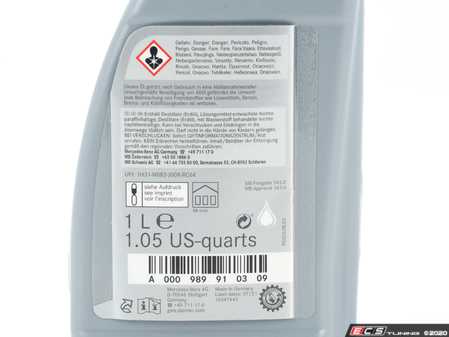Genuine Mercedes Benz - 000989910309 - Hydraulic Fluid - Priced Each