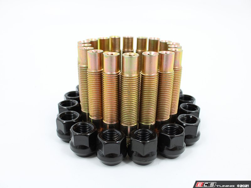 Vargas Turbo Technologies - VAG-STUD-KIT-20 - M14 Wheel Stud Kit - Gold ...
