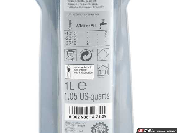 Genuine Mercedes Benz - 002986147109KT - WinterFit Windshield Washer ...