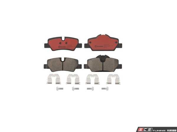 Brembo - 34216885529 - Rear Brake Pad Set Premium NAO Ceramic OE ...