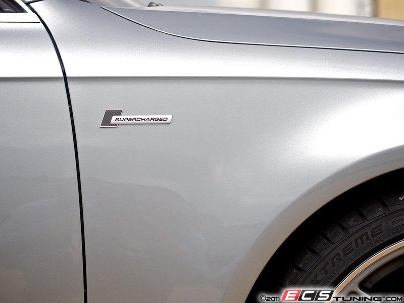 Genuine Volkswagen Audi - 4F0853601 - "Supercharged" Badge - Carbon ...