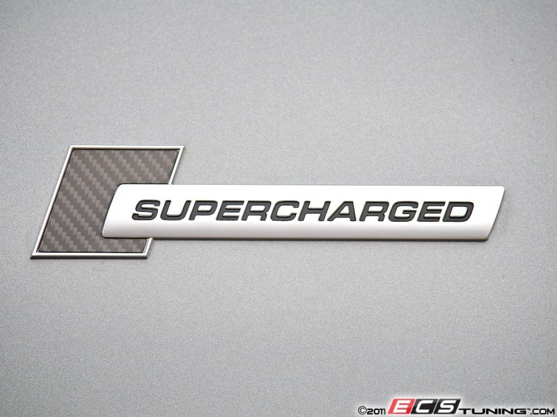 Genuine Volkswagen Audi - 4F0853601 - "Supercharged" Badge - Carbon ...