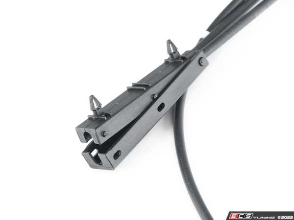 Genuine MINI - 51237495843 - Bowden Cable For Hood - front (51-23-7-495 ...