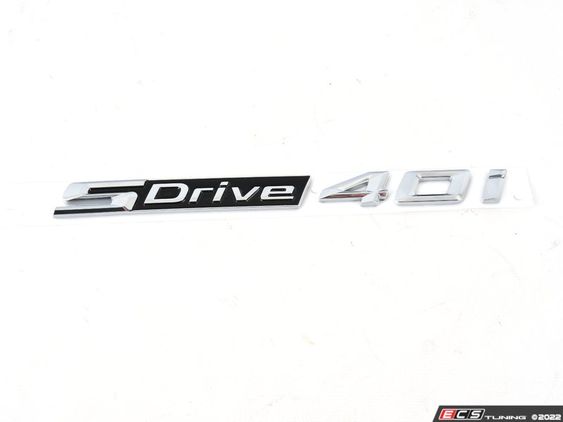Genuine BMW - 51147436015 - Model Emblem - S-Drive 40I (51-14-7-436-015)