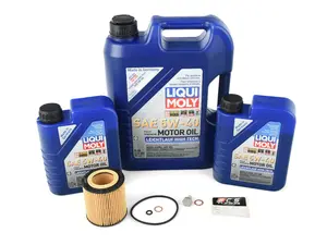 Genuine BMW - 11117853941 - Aluminum Oil Pan Bolt Set (11-11-7-853-941)