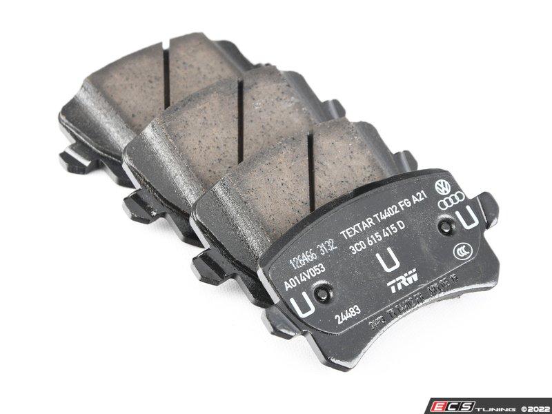 Genuine Volkswagen Audi - 3AA698451B - Rear Brake Pad Set (3AA 698 451 B)