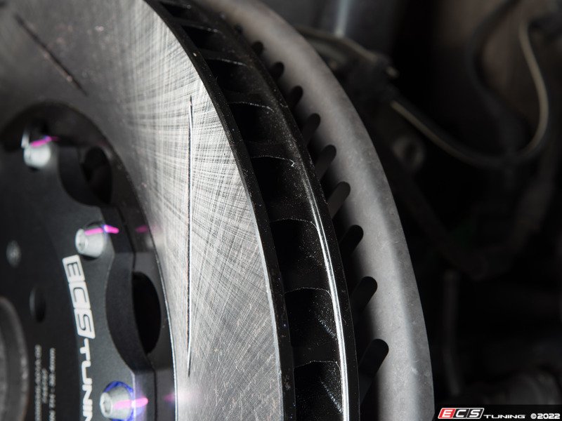 ECS - 039534la01aKT1 - 8V RS3 - 2-Piece Slotted Brake Rotors - Front ...