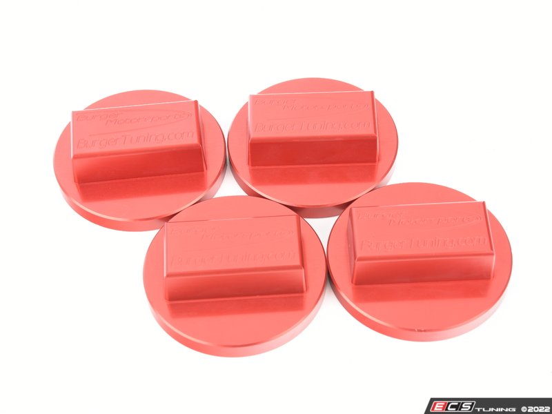 Burger Motorsports - BMWJACKPADRED4 - BMW Jack Pad Red - Set Of 4