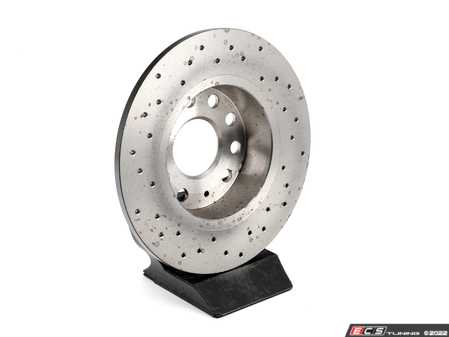 Brembo - 2224232012 - Premium UV Coated Rear Cross-Drilled & Slotted ...