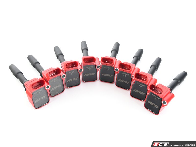APR - MS100192-8KT - APR Upgraded Ignition Coils - Red - Set Of Eight