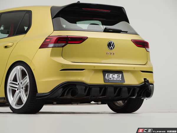 ECS - 015158LA01-03KT - MK8 GTI Rear Diffuser - Gloss Black
