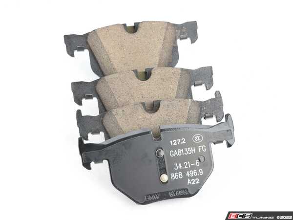 Genuine BMW - 34216868497 - Rear Brake Pad Set (34-21-6-868-497)