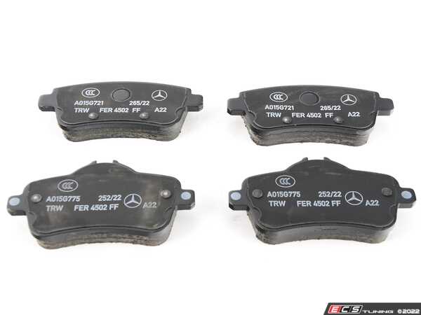 Genuine Mercedes Benz - 0004201705 - Rear Brake Pad Set