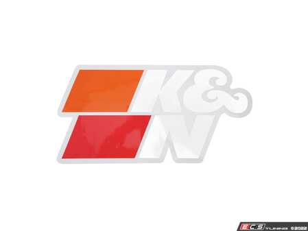 K&N - 89-11691 - K&N DECAL; DIE CUT, 5-1/2" X 2-31/32" K&N LOGO WHITE