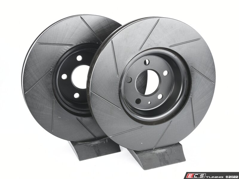 ECS - 4M0615301AN-S - Front V5 Slotted Brake Rotors - Set (350x34)