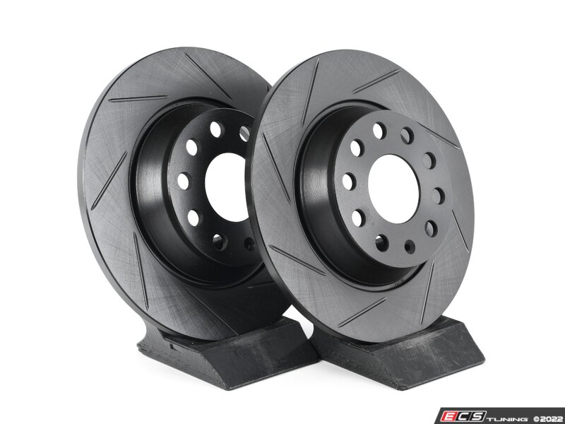 ECS - 5Q0615601G-S - Rear V5 Slotted Brake Rotors - Set (282x12)