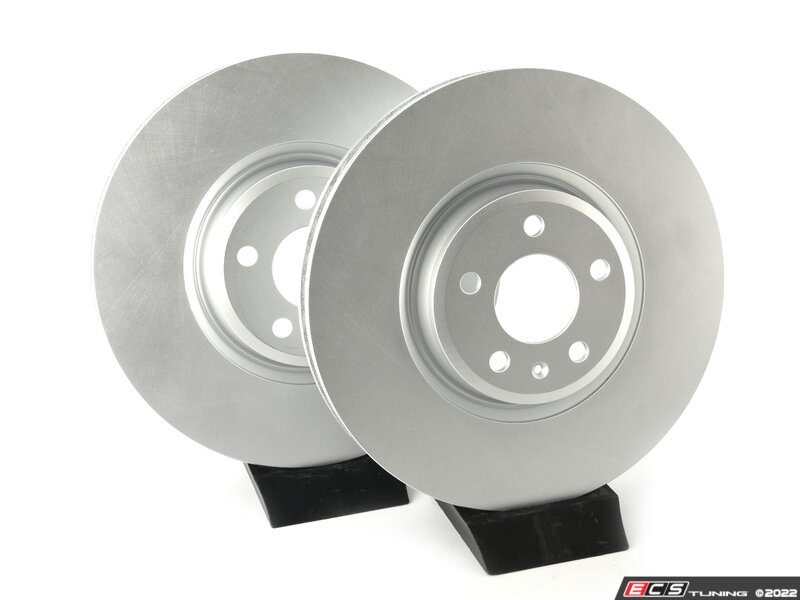 ECS - 4M0615301AN-P - Front V5 Plain Brake Rotors - Set (350x34)
