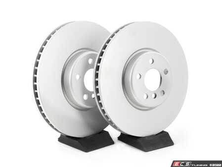 ECS - 34116860911-P - Front V5 Plain Brake Rotors - Set (348x36)