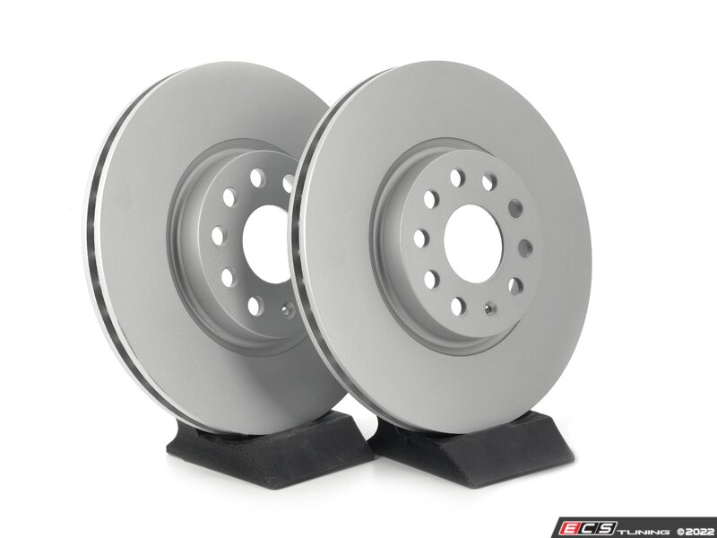 ECS - 5Q0615301F-P - Front V5 Plain Brake Rotors - Set (312x25)