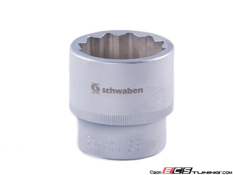 Schwaben - S-1236S - 36mm 12-Point Deep Socket, 1/2" Drive