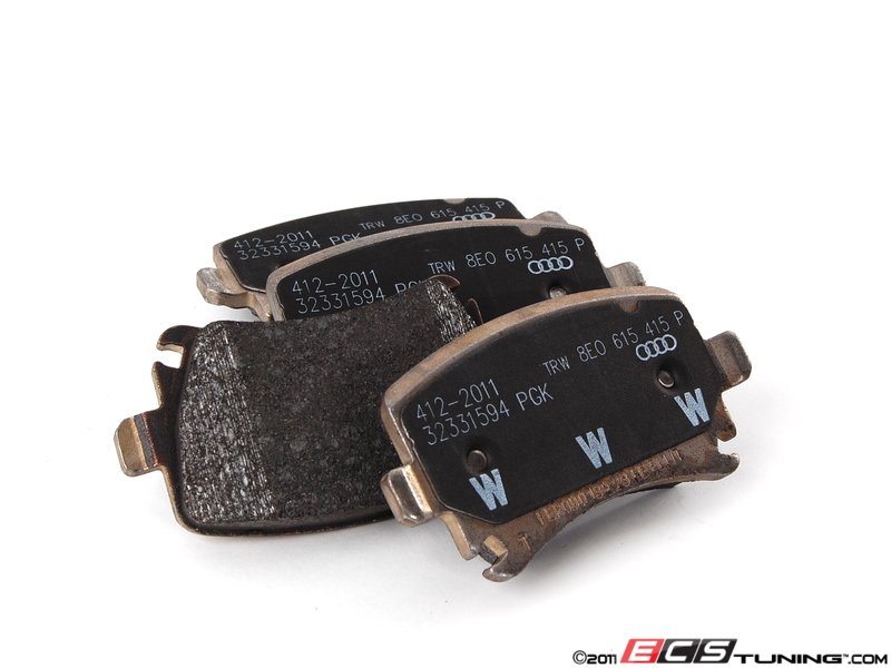 Genuine Volkswagen Audi - 8E0698451J - Rear Brake Pad Set (8E0 698 451 J)