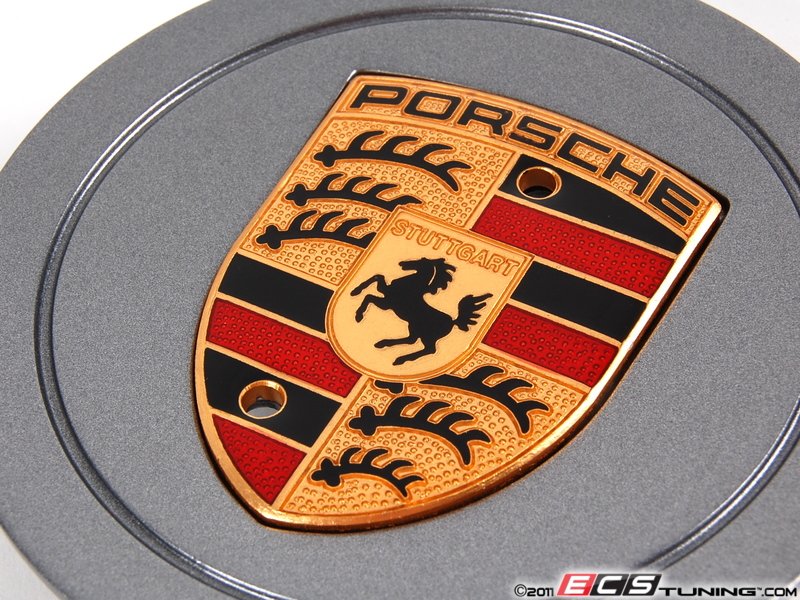Genuine Porsche - 993361303106B4 - Seal Grey Metallic Center Cap With ...