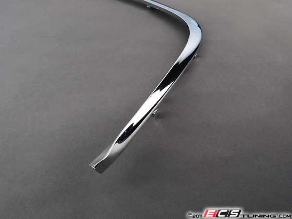 Genuine BMW - 51118125438 - Chrome Bumper Trim - Right (51-11-8-125-438)