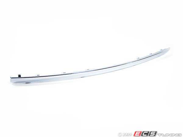 Genuine Volkswagen Audi - 4E0807243AA2ZZ - Front Bumper Molding - Left ...