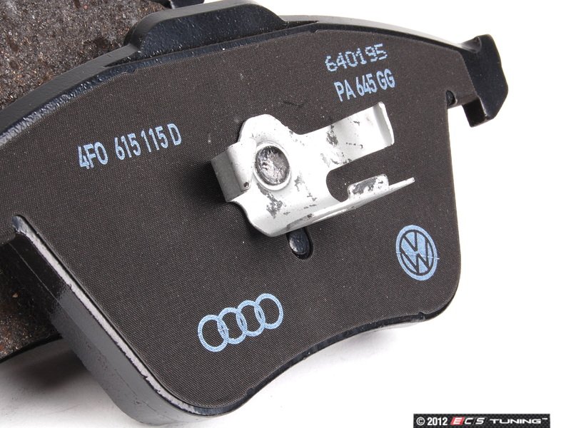 Genuine Volkswagen Audi - 4F0698151D - Front Brake Pad Set (4F0 698 151 D)