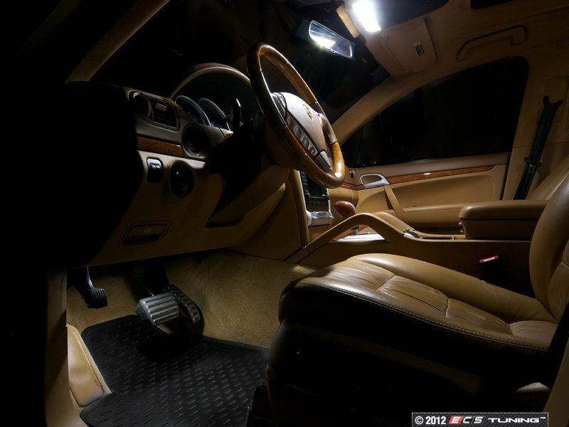 ECS News - Porsche 955 Cayenne Ziza Interior LED Lighting Kits
