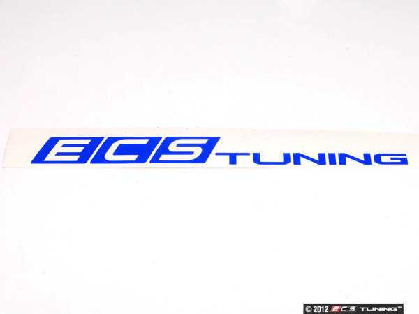 ECS - ECS1X8WSBLU - Blue ECS Tuning Window Sticker - Priced Each