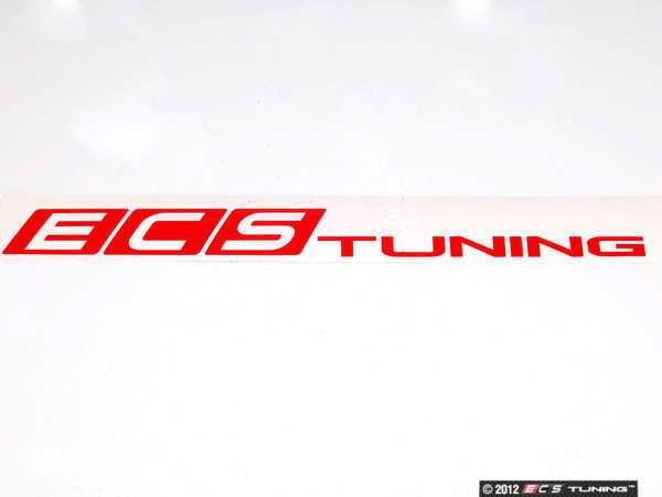 ECS - ECS1X8WSRED - Red ECS Tuning Window Sticker - Priced Each
