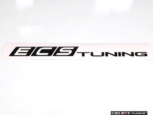 ECS - ECS1X8WSBLK - Black ECS Tuning Window Sticker - Priced Each
