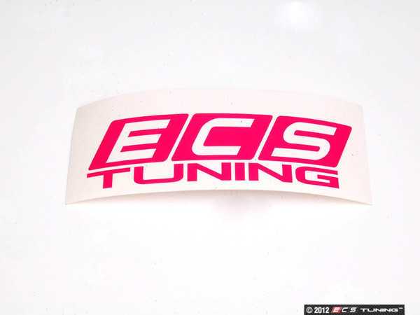 Ecs Ecs2x4wspink Pink Ecs Tuning Window Sticker Priced Each