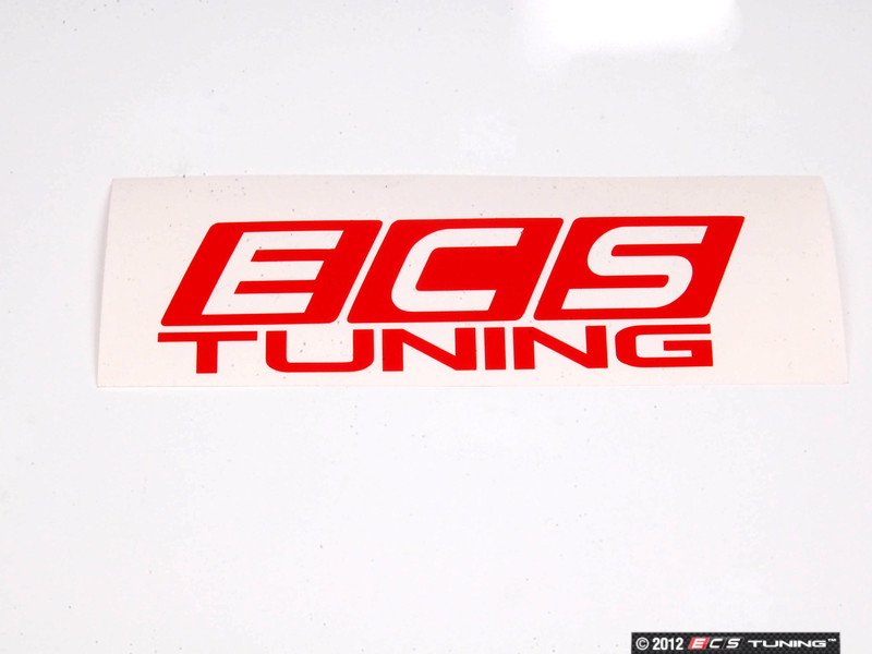ECS - ECS2X4WSRED - Red ECS Tuning Window Sticker - Priced Each