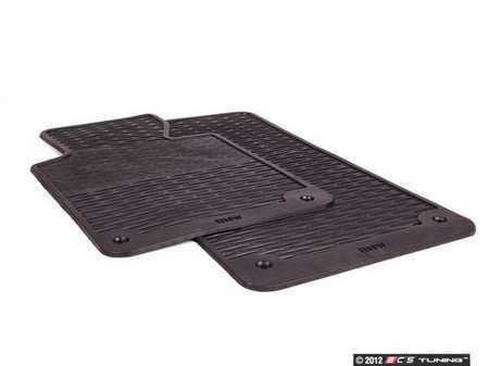 Genuine BMW - 82559408540 - Black Rubber Floor Mats - Front (82-55-9 ...