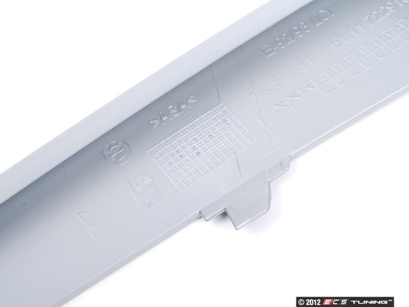 Genuine BMW - 51117229182 - Aluminum Lower Grille Trim - Right (51-11-7 ...